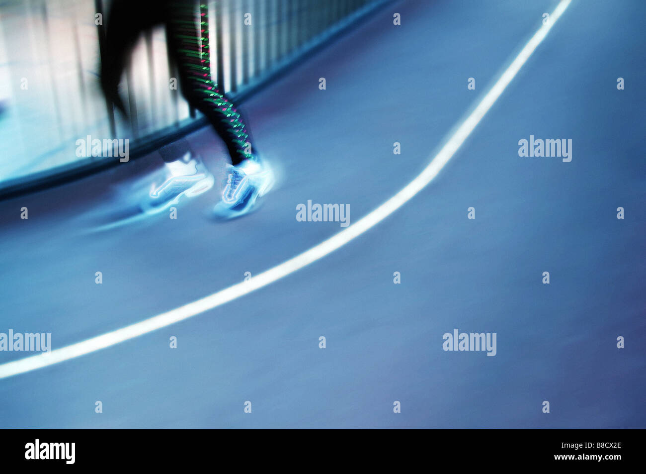 FV2023, Benjamin Rondel; Feet running around track Stock Photo - Alamy