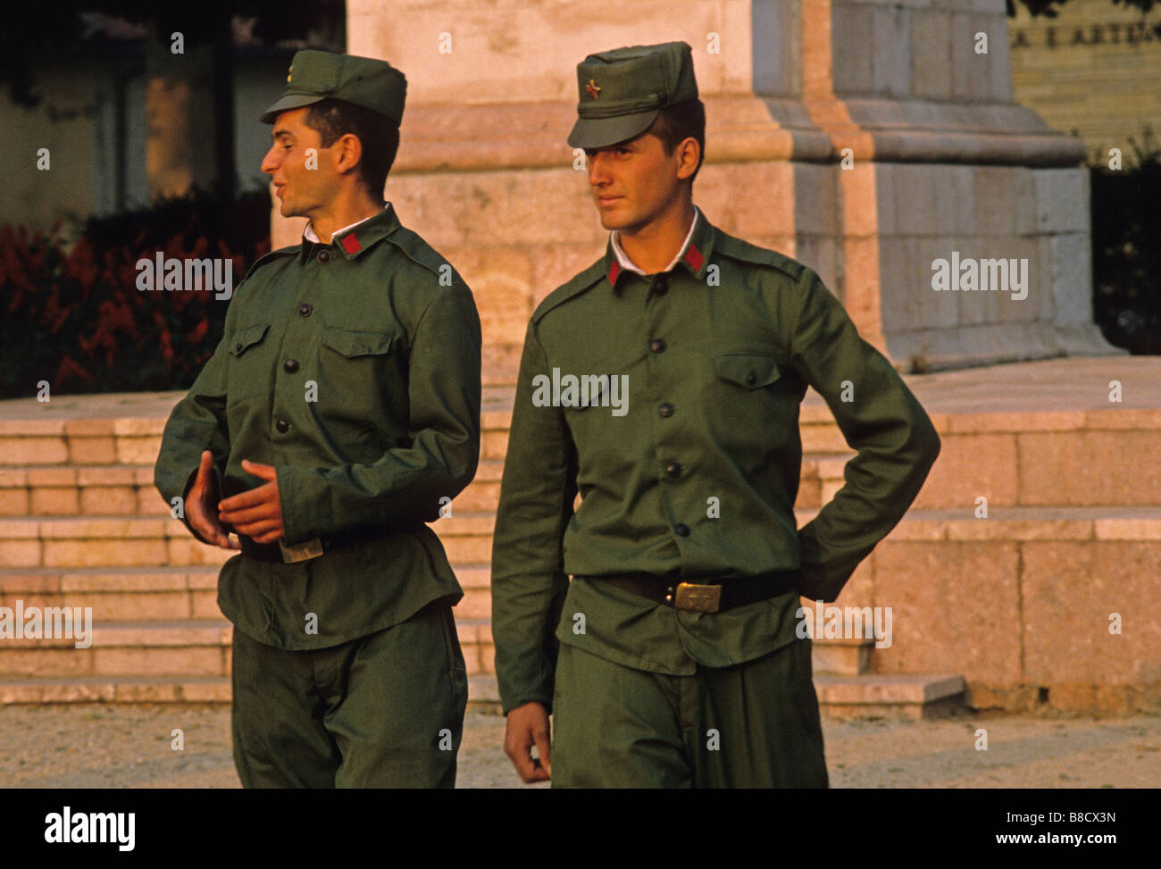 soldiers tirana albania Stock Photo - Alamy