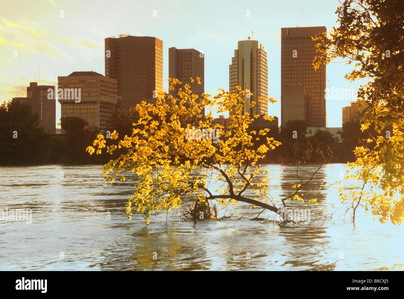 Summer Flooding, Red River, Winnipeg, Manitoba Stock Photo - Alamy