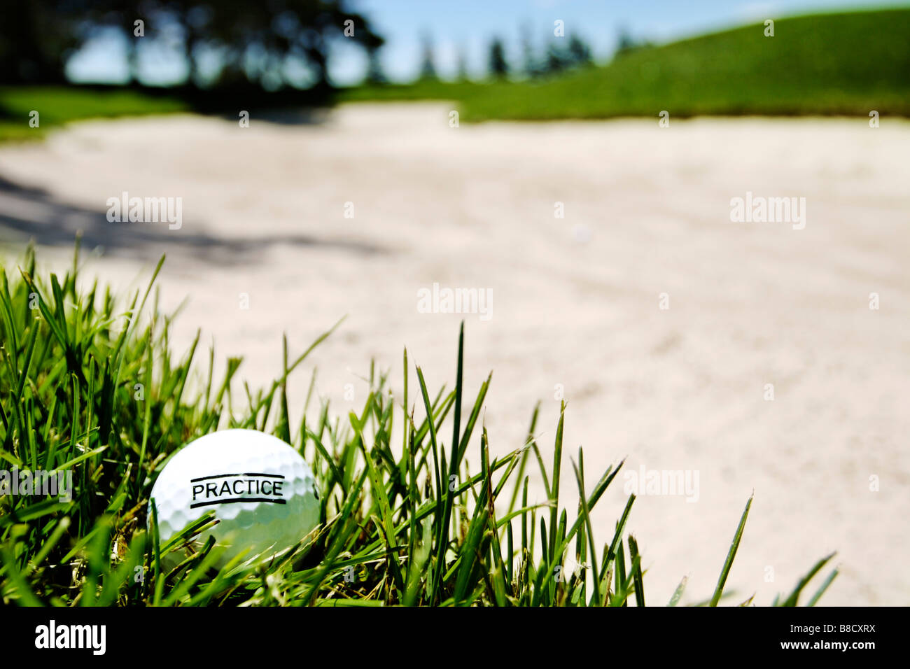 Golf Ball Golf Course Stock Photo - Alamy