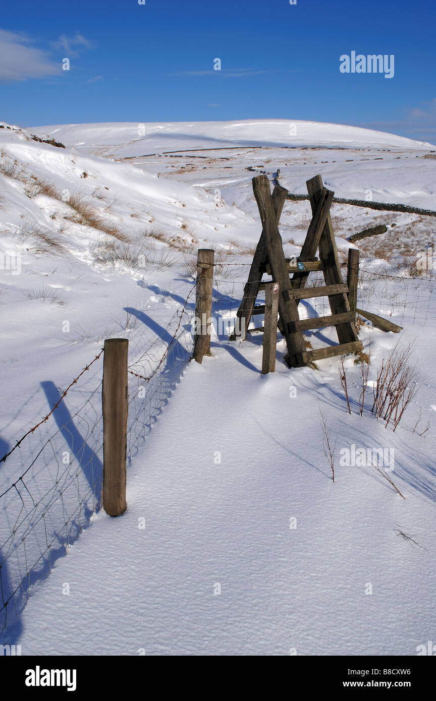 Winter snow in the Peak District National Park Stock Photo - Alamy