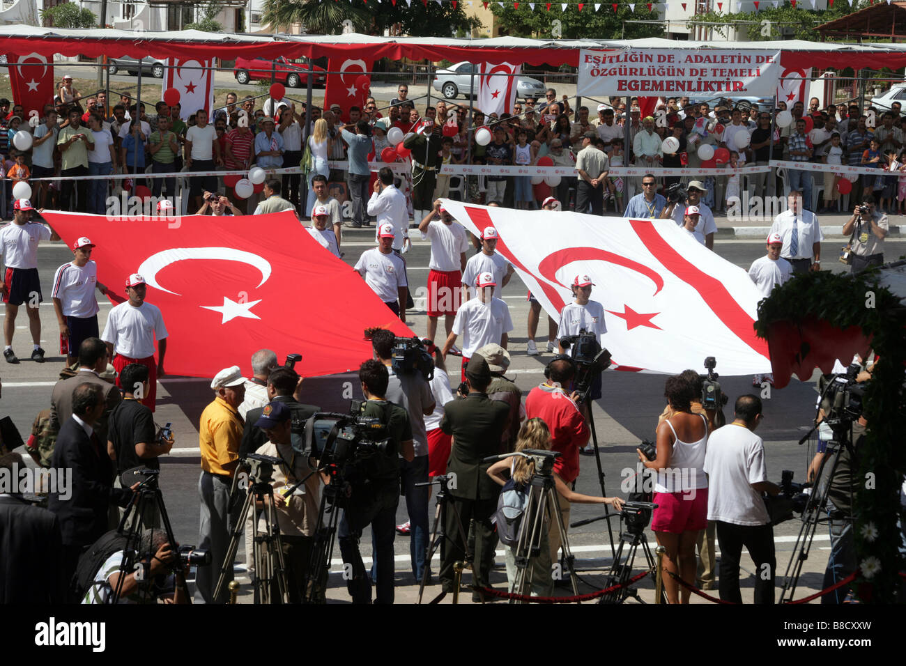 Independence Day celebrations Turkish Republic of Northern Cyprus Stock ...