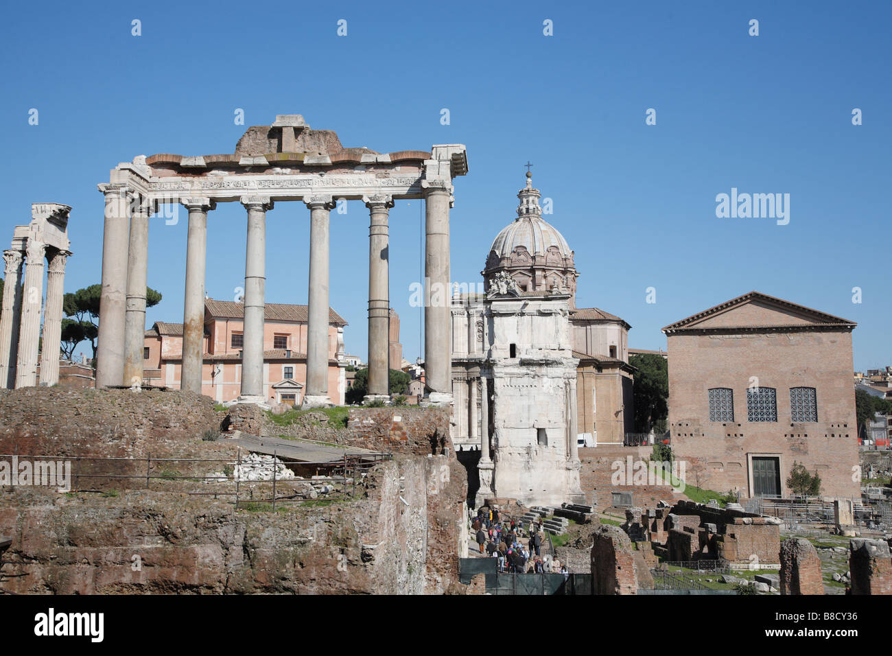 Roman Forum ruins, Rome, Italy Stock Photo - Alamy