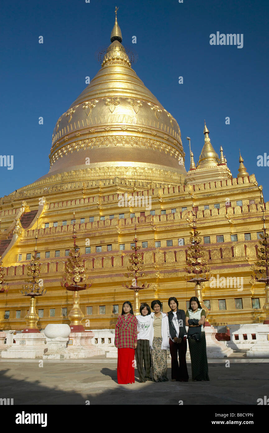 Temple Group Friends, Bagan, Myanmar (Burma Stock Photo - Alamy