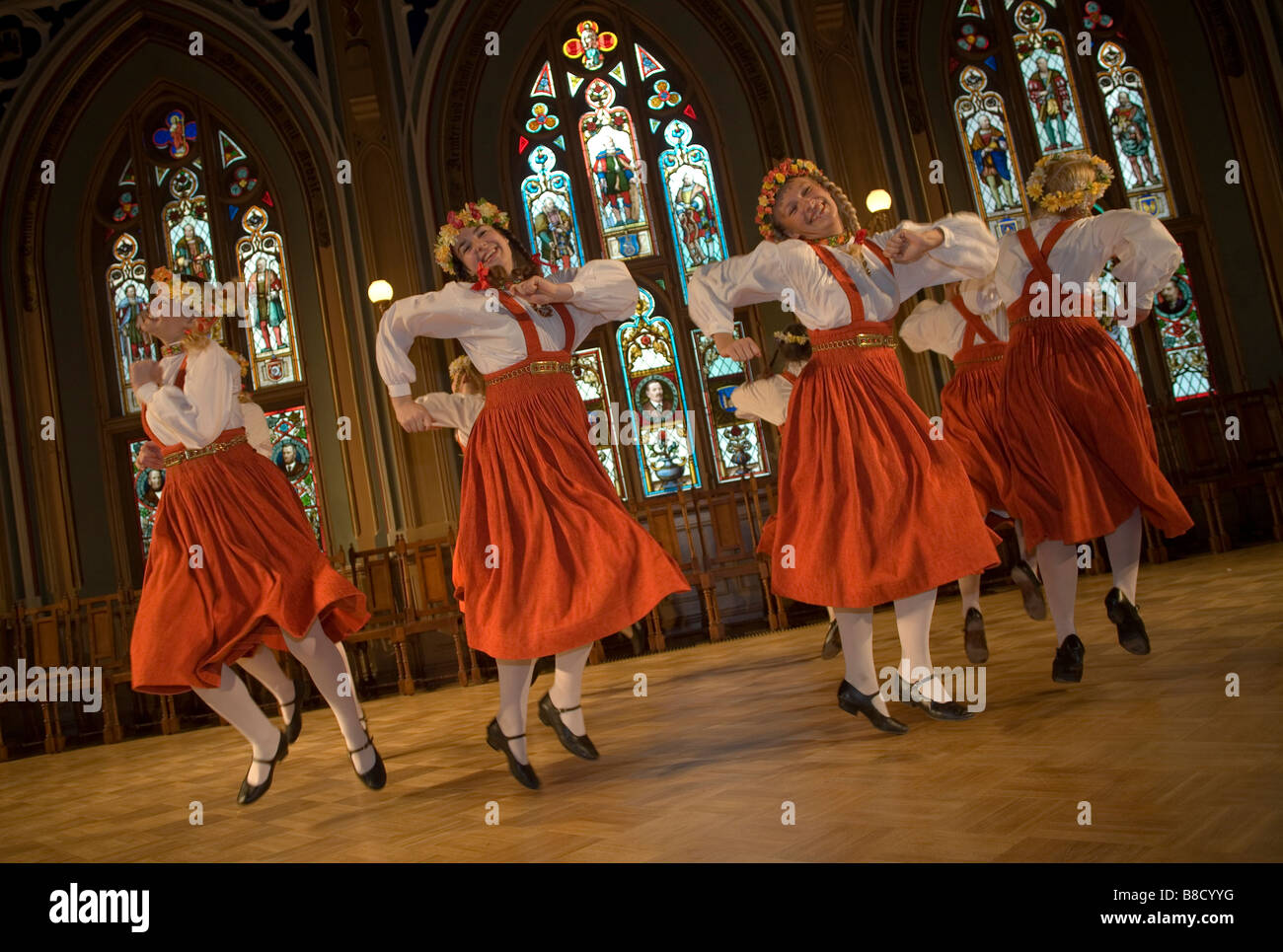 Children folk dance concert show in Riga the capital of Latvia, Europe ...