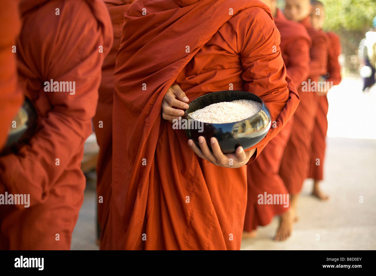 Monks Rice Bowls, Inle Lake, Myanmar (Burma Stock Photo - Alamy