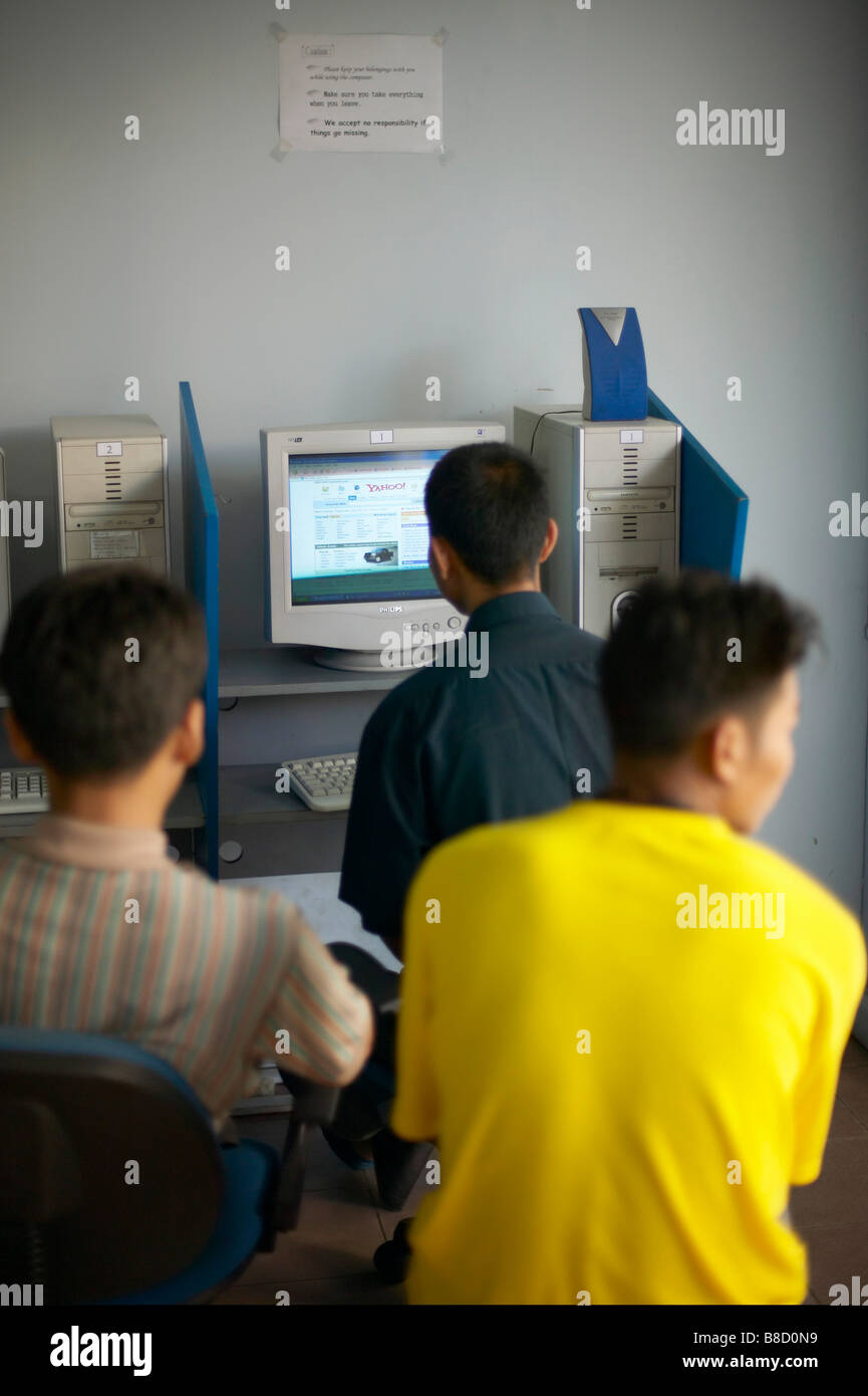 People using Computers, Yangon, Myanmar (Burma Stock Photo - Alamy
