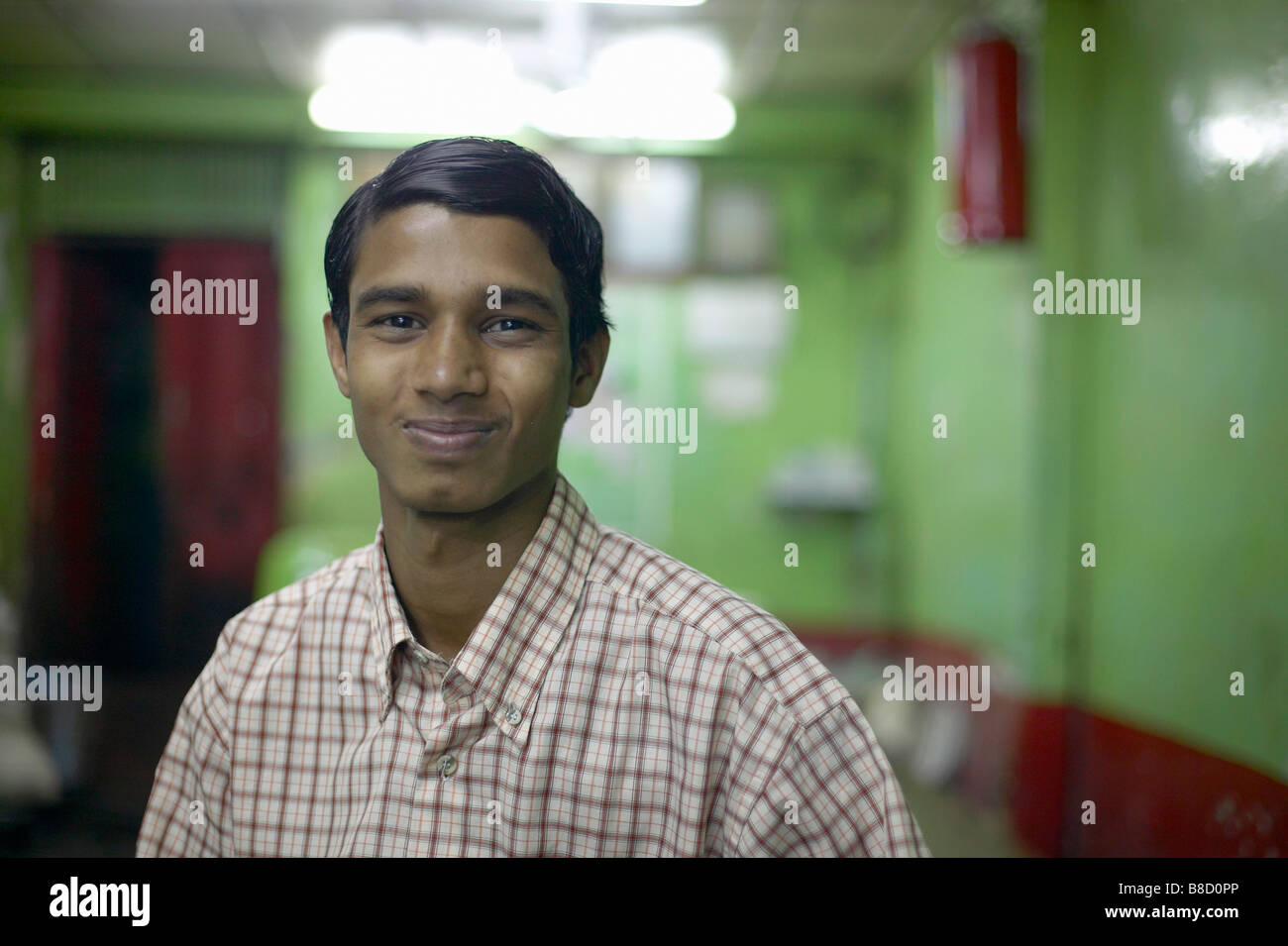 Young Man Smiling, Yangon, Myanmar (Burma Stock Photo - Alamy