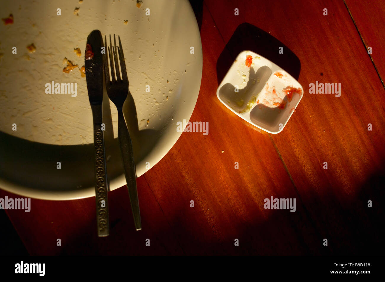 Empty Plates, Thailand Stock Photo - Alamy
