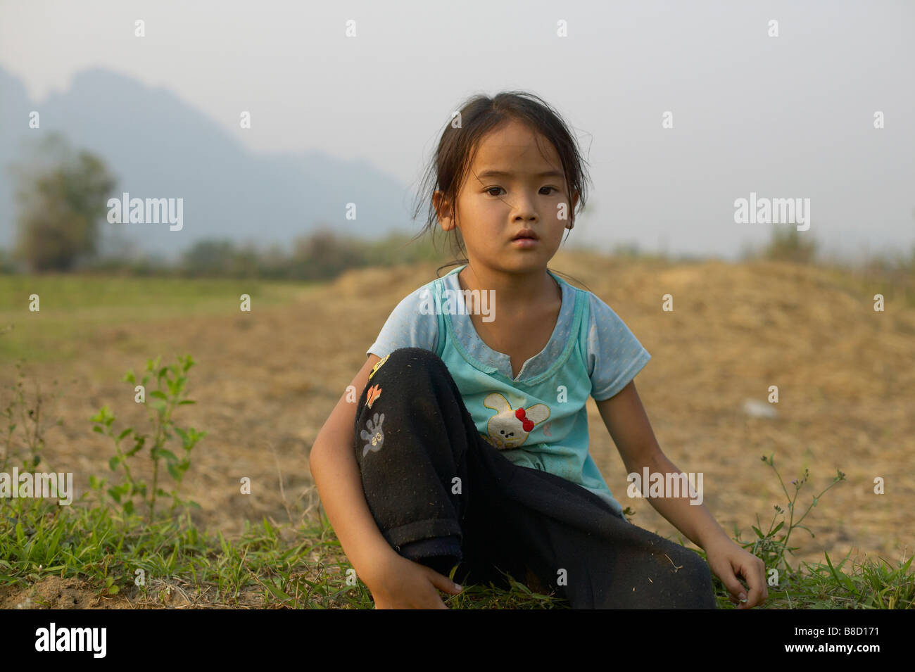 Young Girl, Laos Stock Photo - Alamy