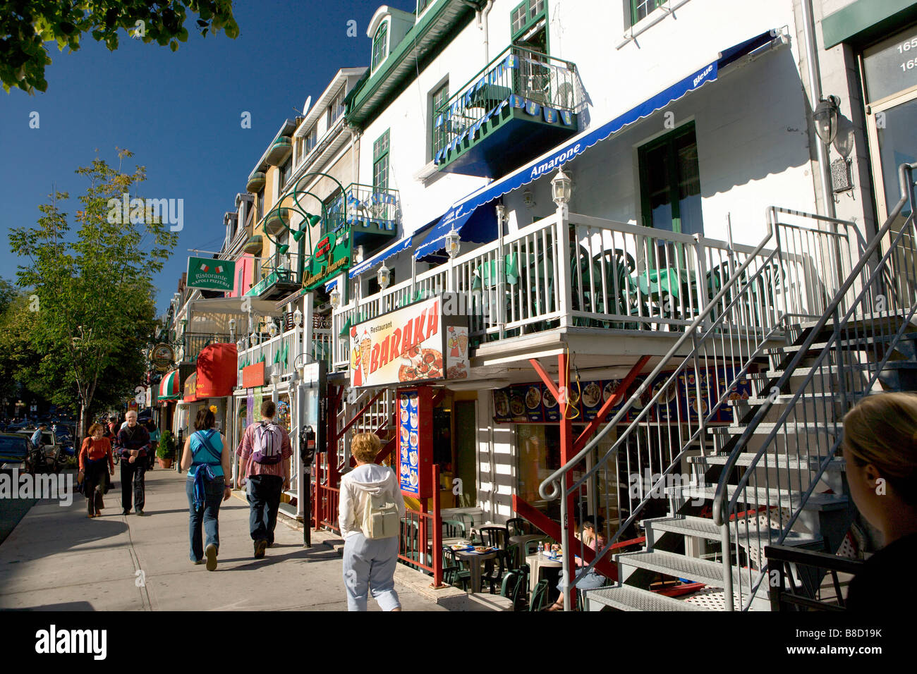 St Denis Street, Montreal, Quebec Stock Photo - Alamy