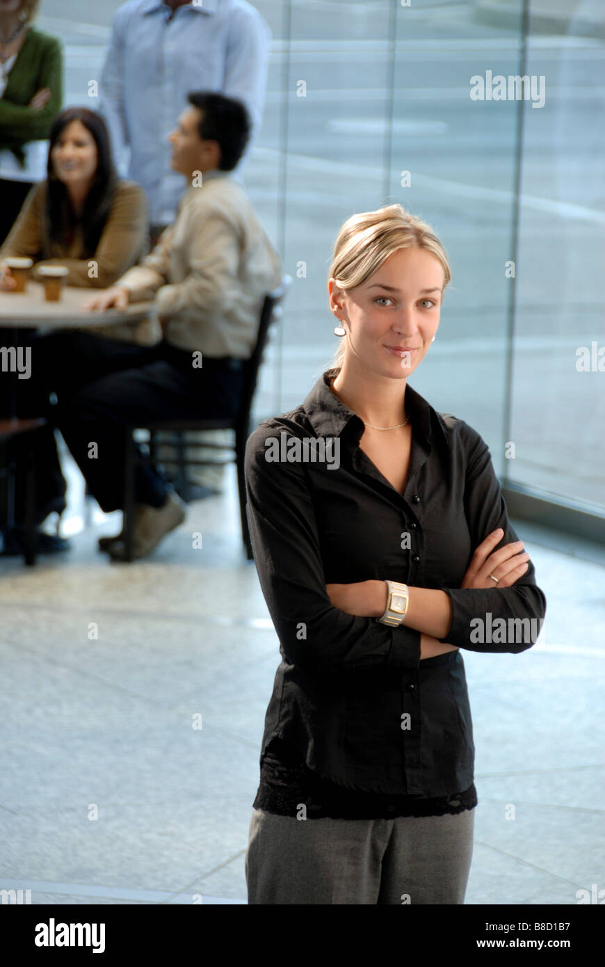 Business Woman, Co-workers Background Stock Photo - Alamy