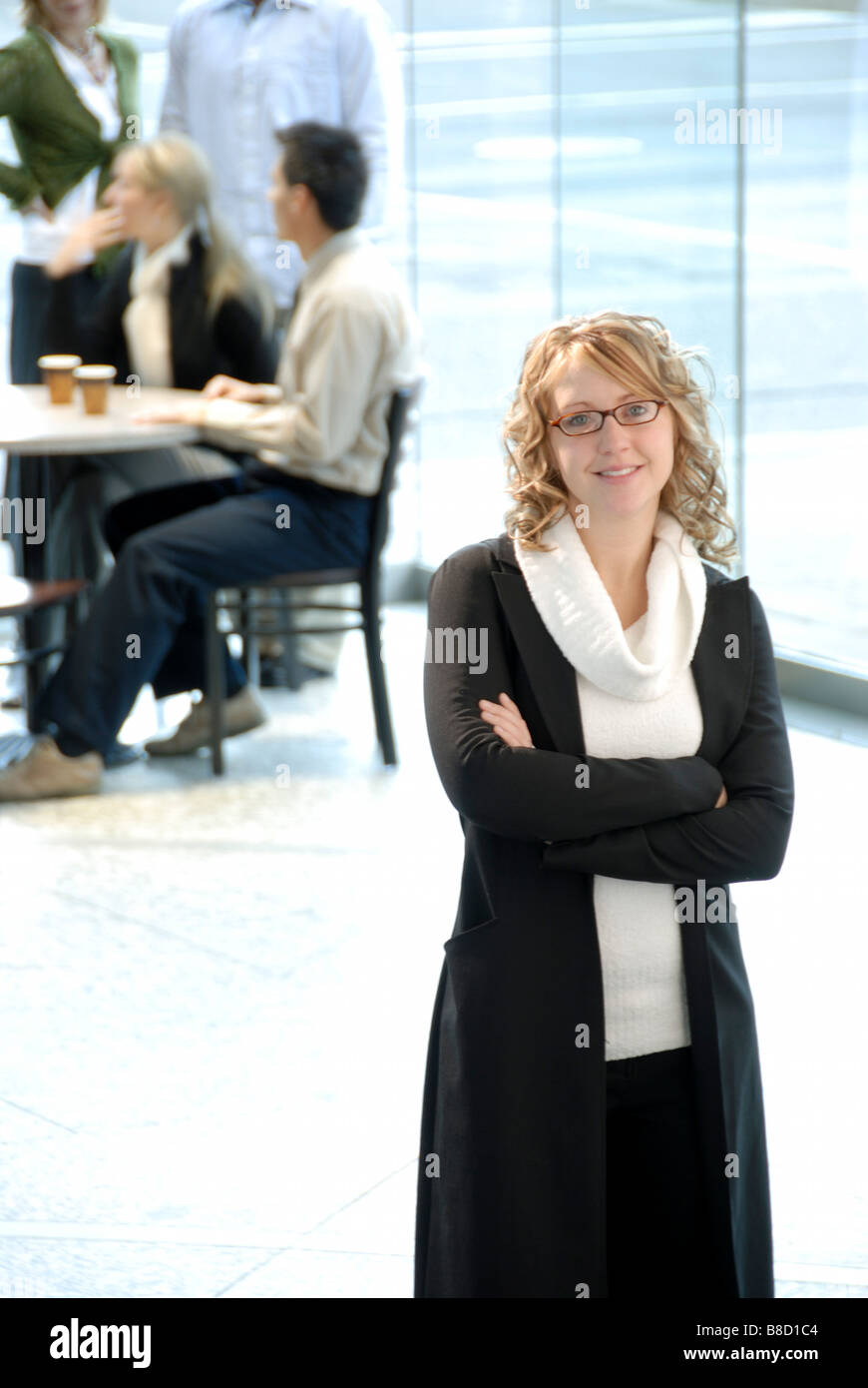 Business Woman, Co-workers Background Stock Photo - Alamy
