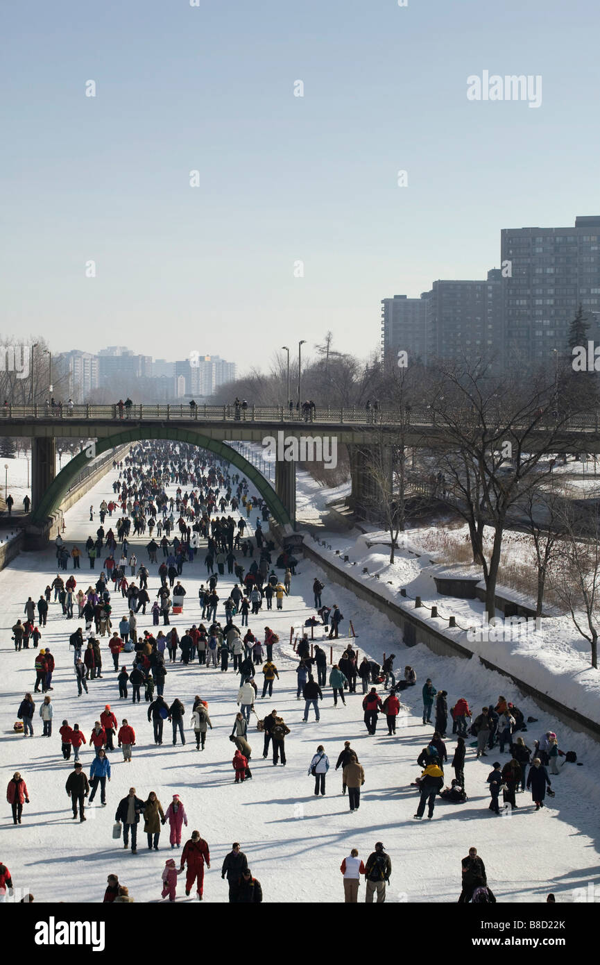 Skating Rideau Canal, Winterlude, Ottawa,Ontario Stock Photo - Alamy