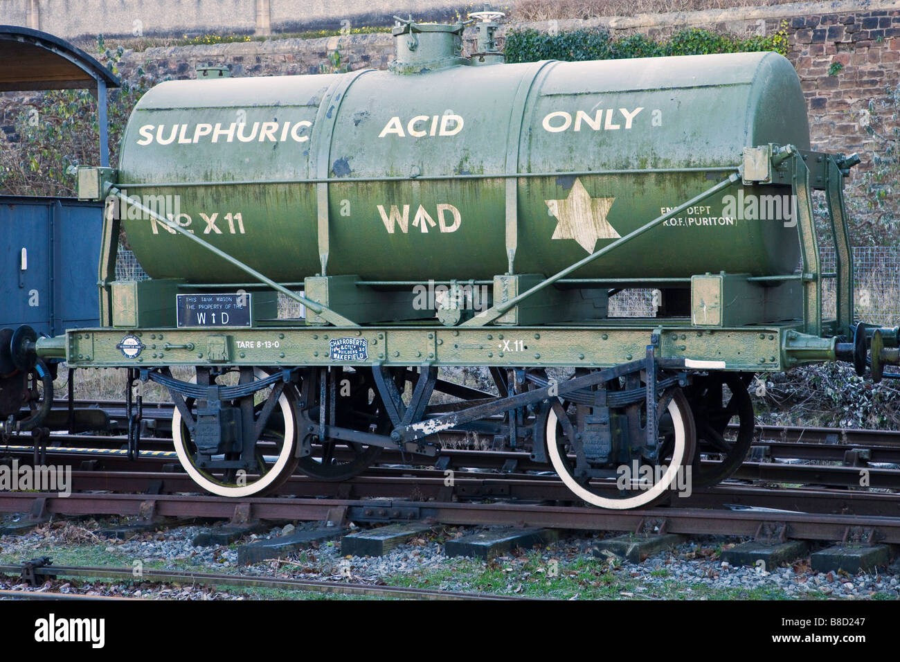 Green War Department Sulphuric Acid Railway Tanker Bristol Harbour ...