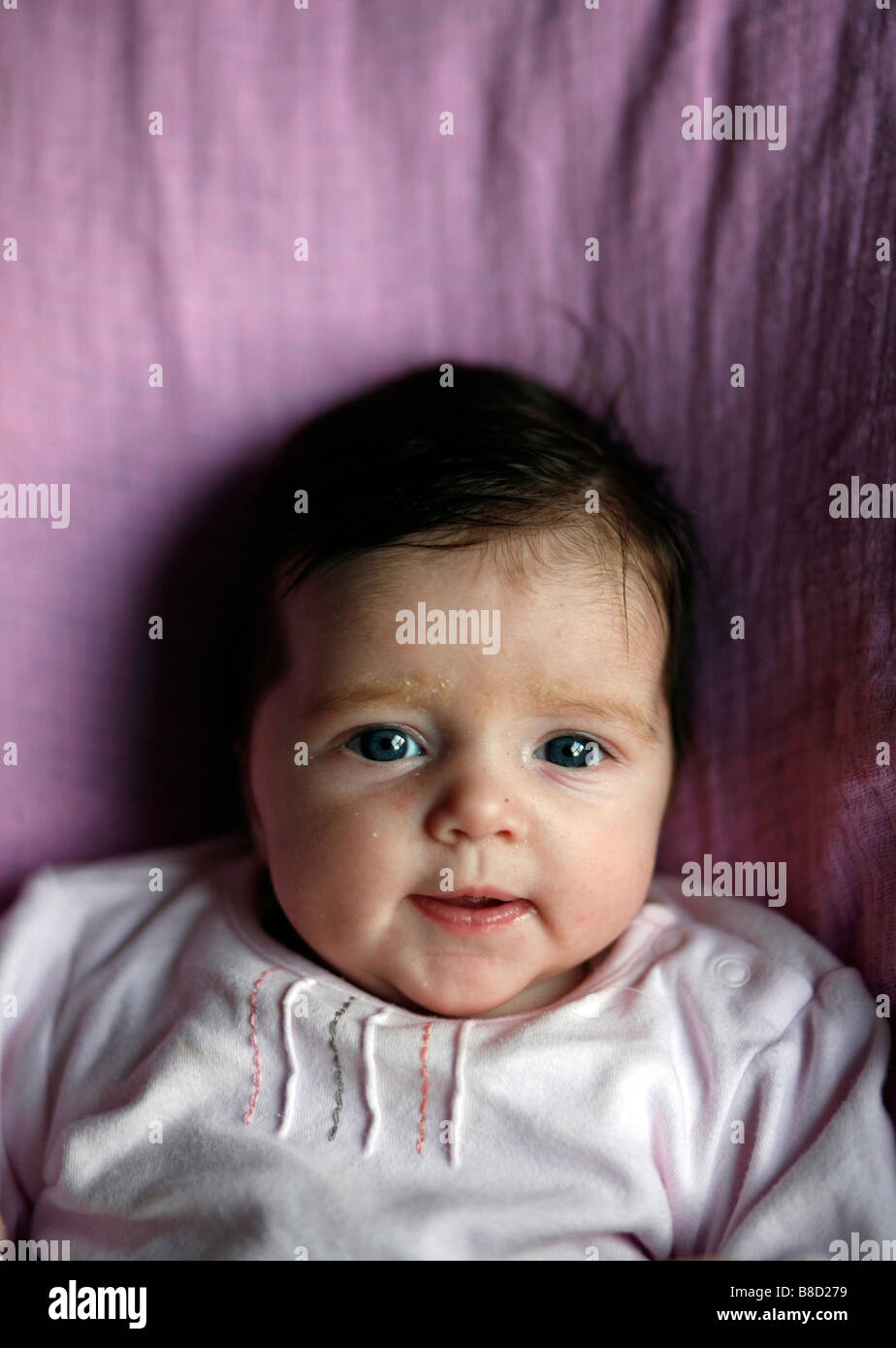 Two month old baby smiling hi-res stock photography and images - Alamy