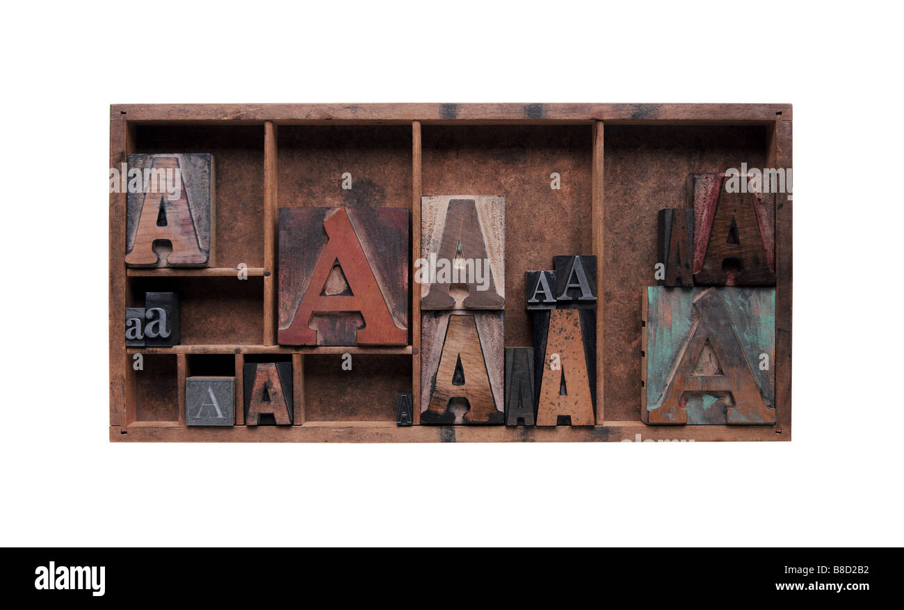 Letterpress metal case hi-res stock photography and images - Alamy