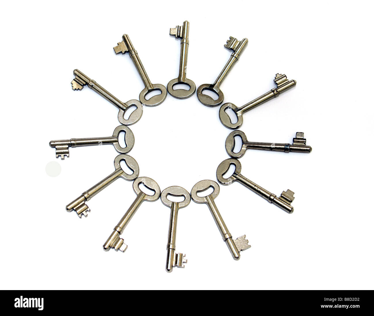 Star shaped ring of keys 9th January 2006 Stock Photo - Alamy