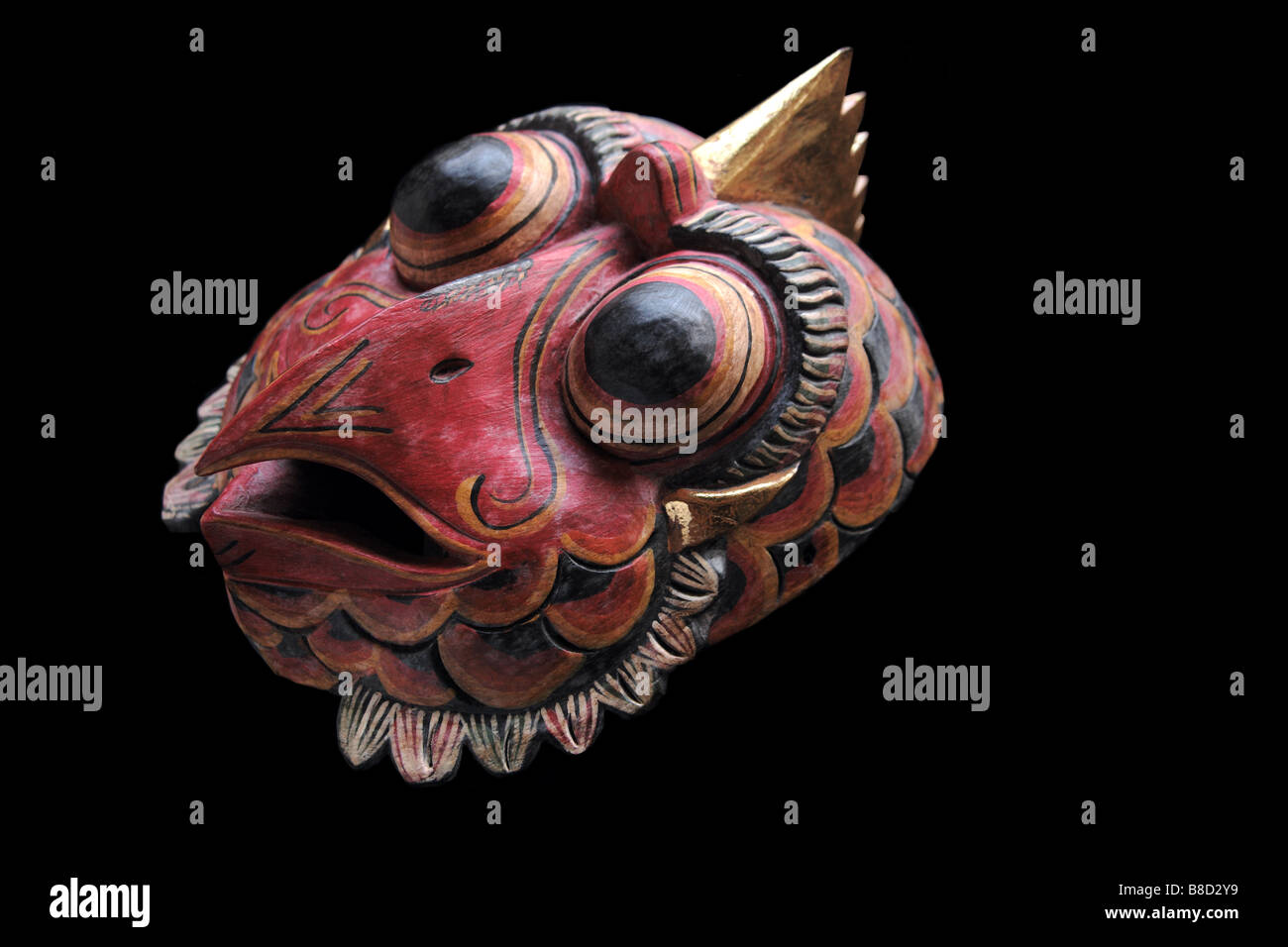 a wooden chicken mask with highly detailed features Stock Photo - Alamy