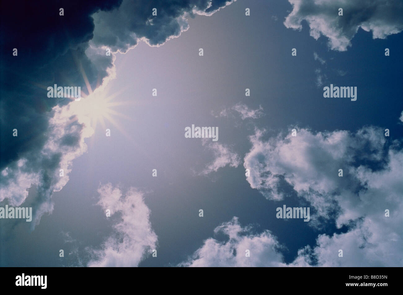 FV3190, Trevor Bonderud; Dramatic Sky Sun Beams through Clouds Stock ...