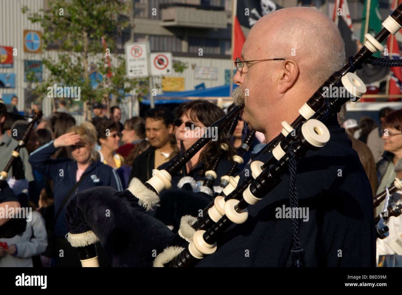 Piper, Summer Solstice Festival, Yellowknife, NT Stock Photo - Alamy