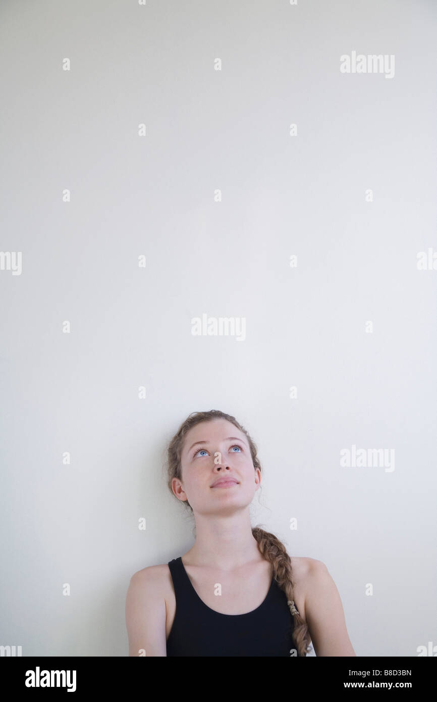 Woman Dancer Sitting Thinking Stock Photo - Alamy