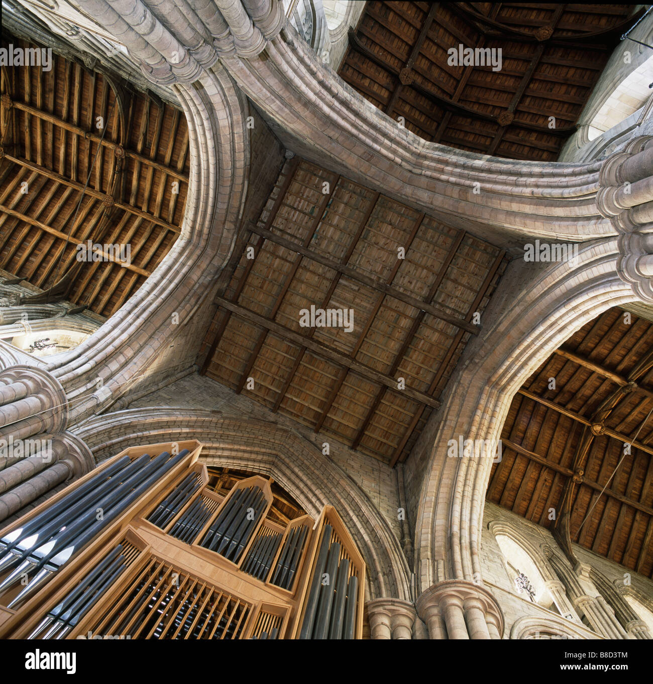 Hexham Abbey Crossing Stock Photo - Alamy