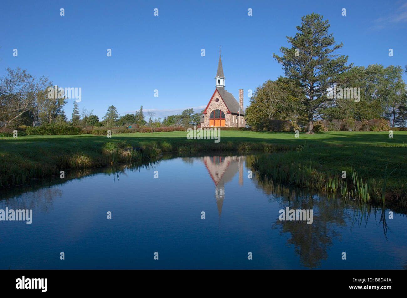 Acadian Church, Grand Pre, Nova Scotia Stock Photo - Alamy