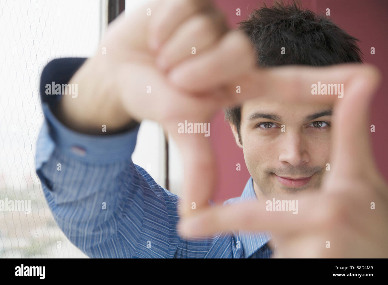 Finger Frame Man High Resolution Stock Photography and Images - Alamy