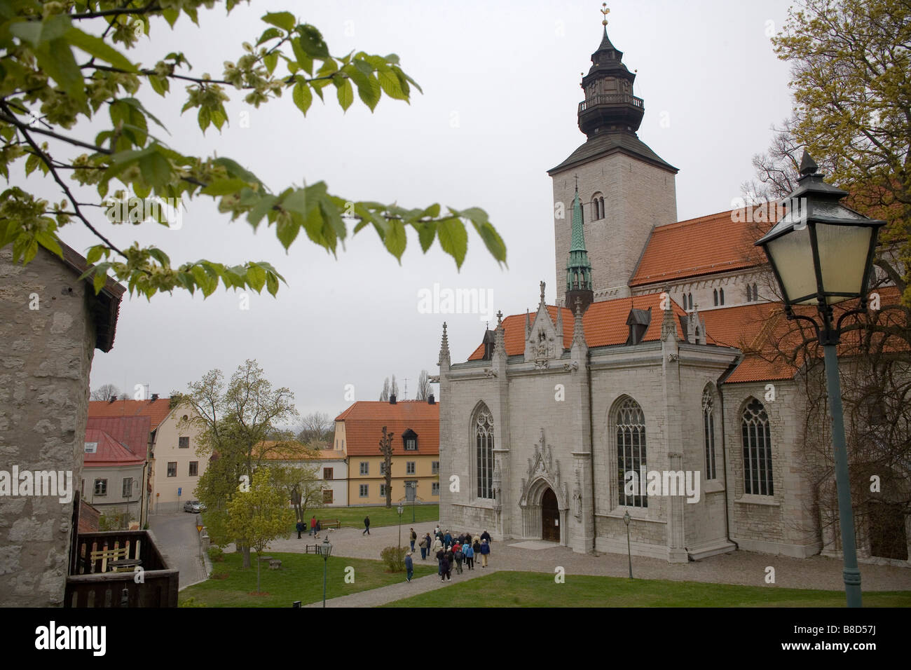 Visby, the main town in Gotland island, Sweden, Baltic Sea Stock Photo ...