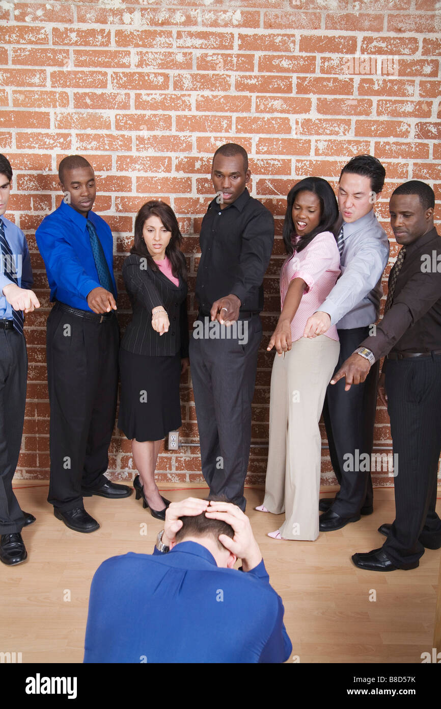 Group Of Angry People