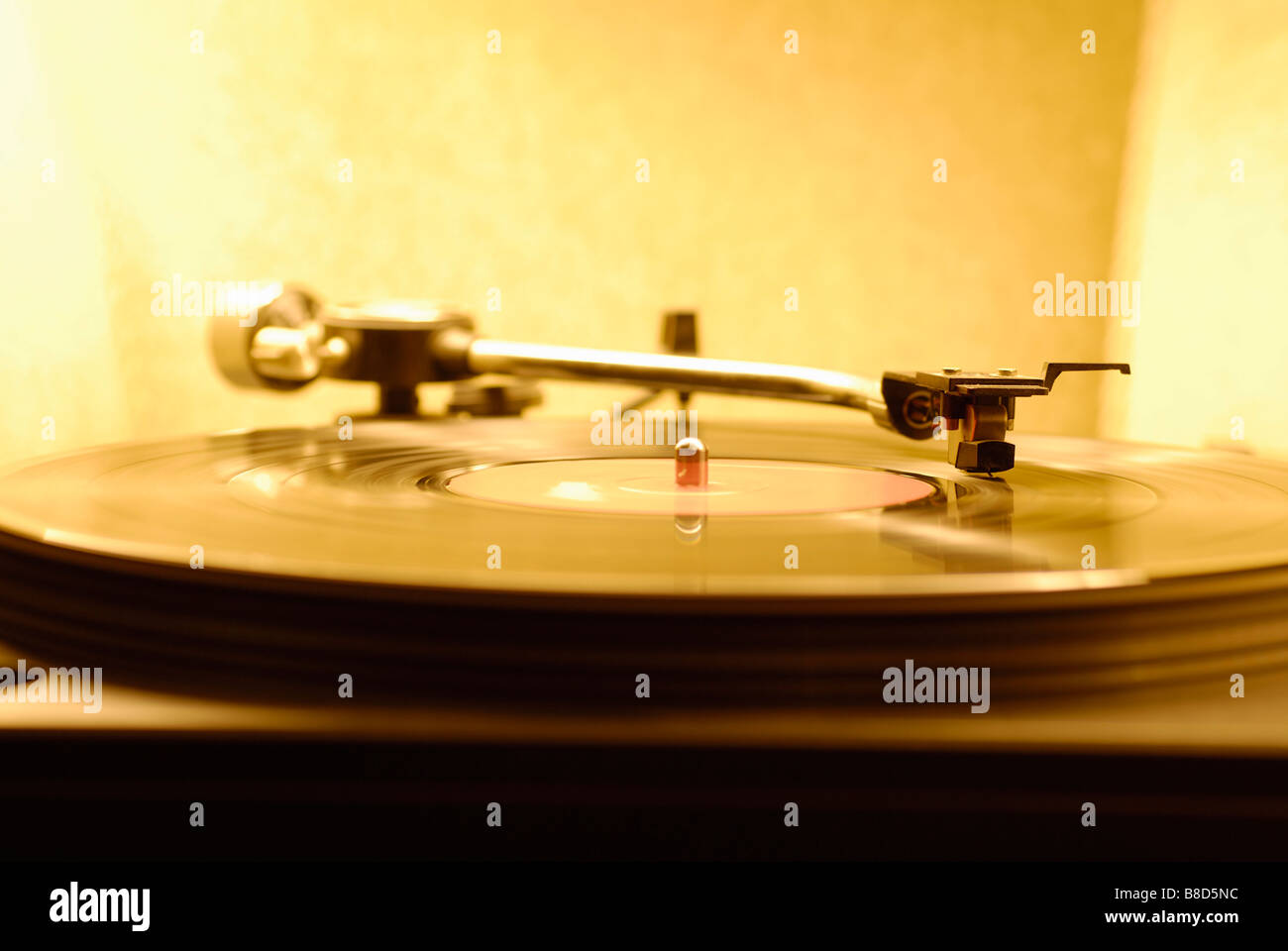 Close Up Record Player Stock Photo - Alamy