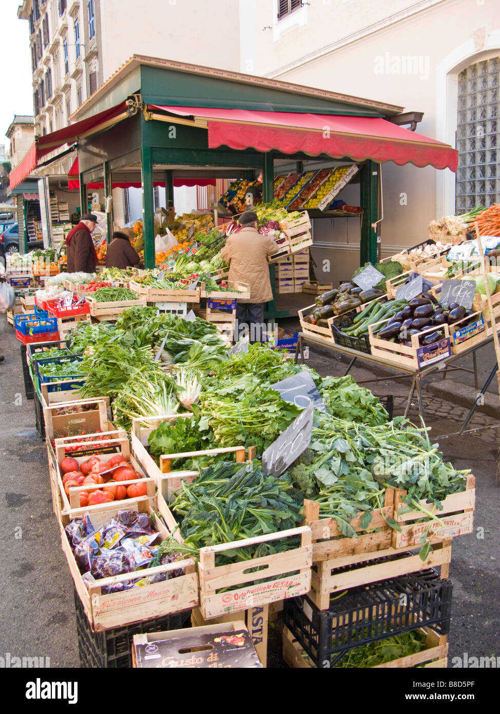 Street market, Rome, Italy Stock Photo - Alamy