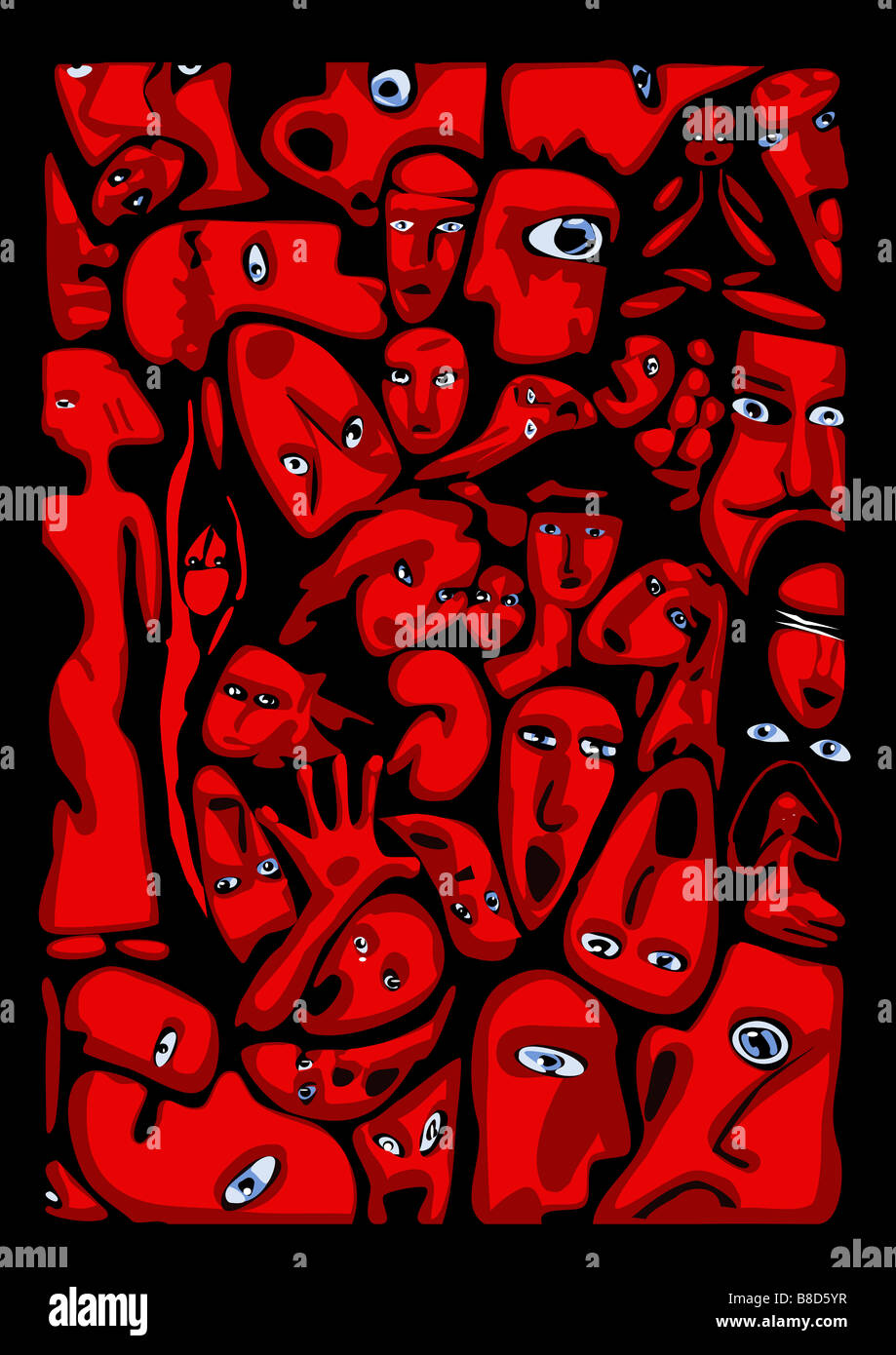 People and civilizations a course of time Illustration Stock Photo - Alamy