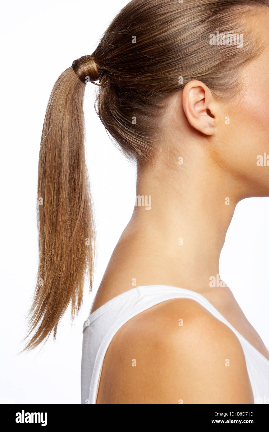 Womans ponytail hi-res stock photography and images - Alamy
