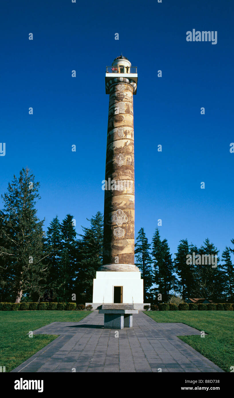 Astoria Column, Astoria, Oregon Stock Photo - Alamy