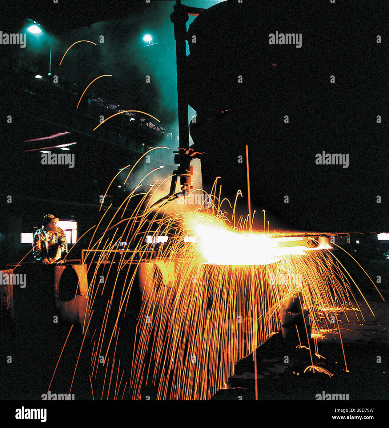 Ingot Pouring, Dofasco Steel Mill, Hamilton Stock Photo - Alamy