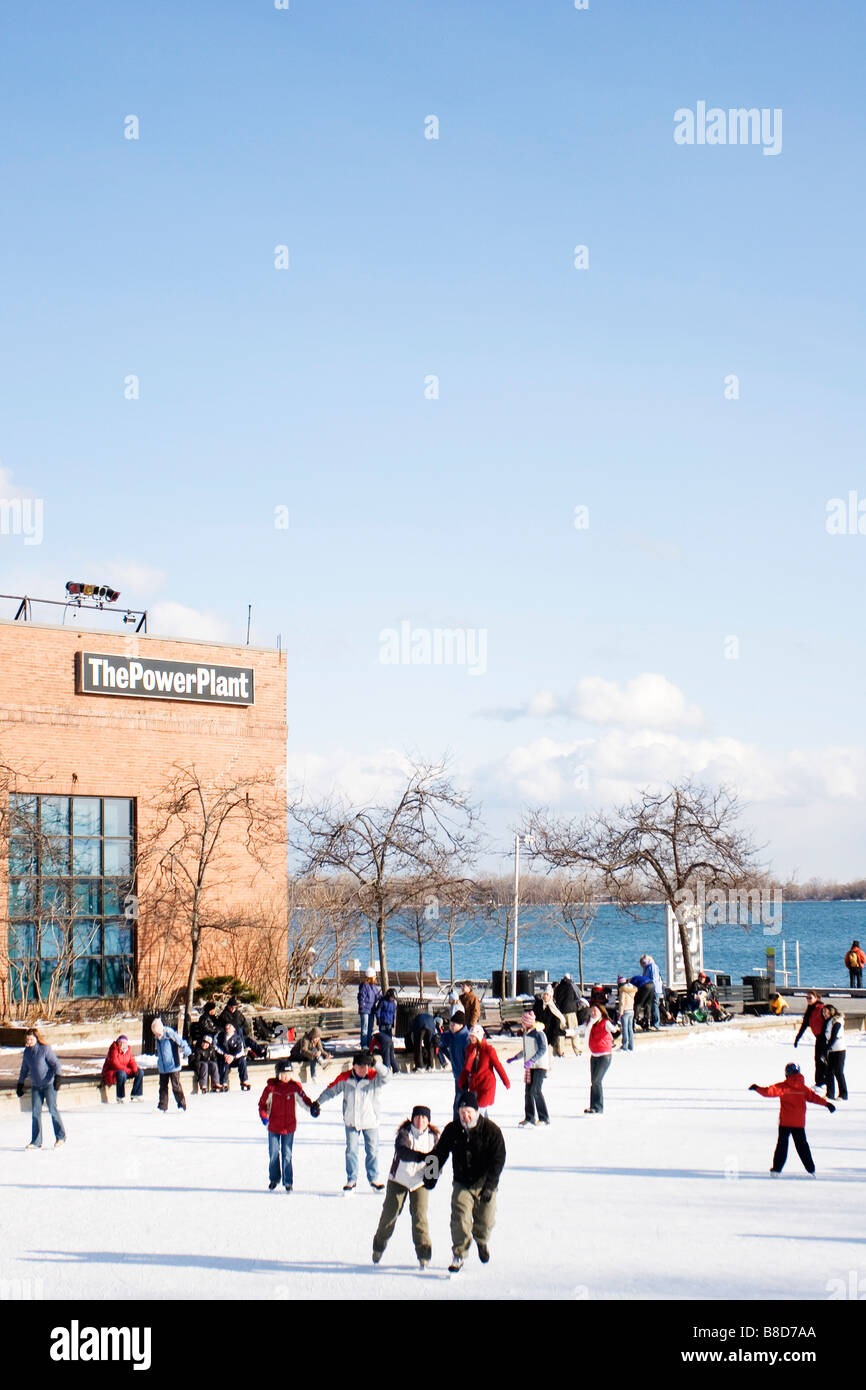 Skating Rink, Harbourfront Center, Toronto Stock Photo - Alamy