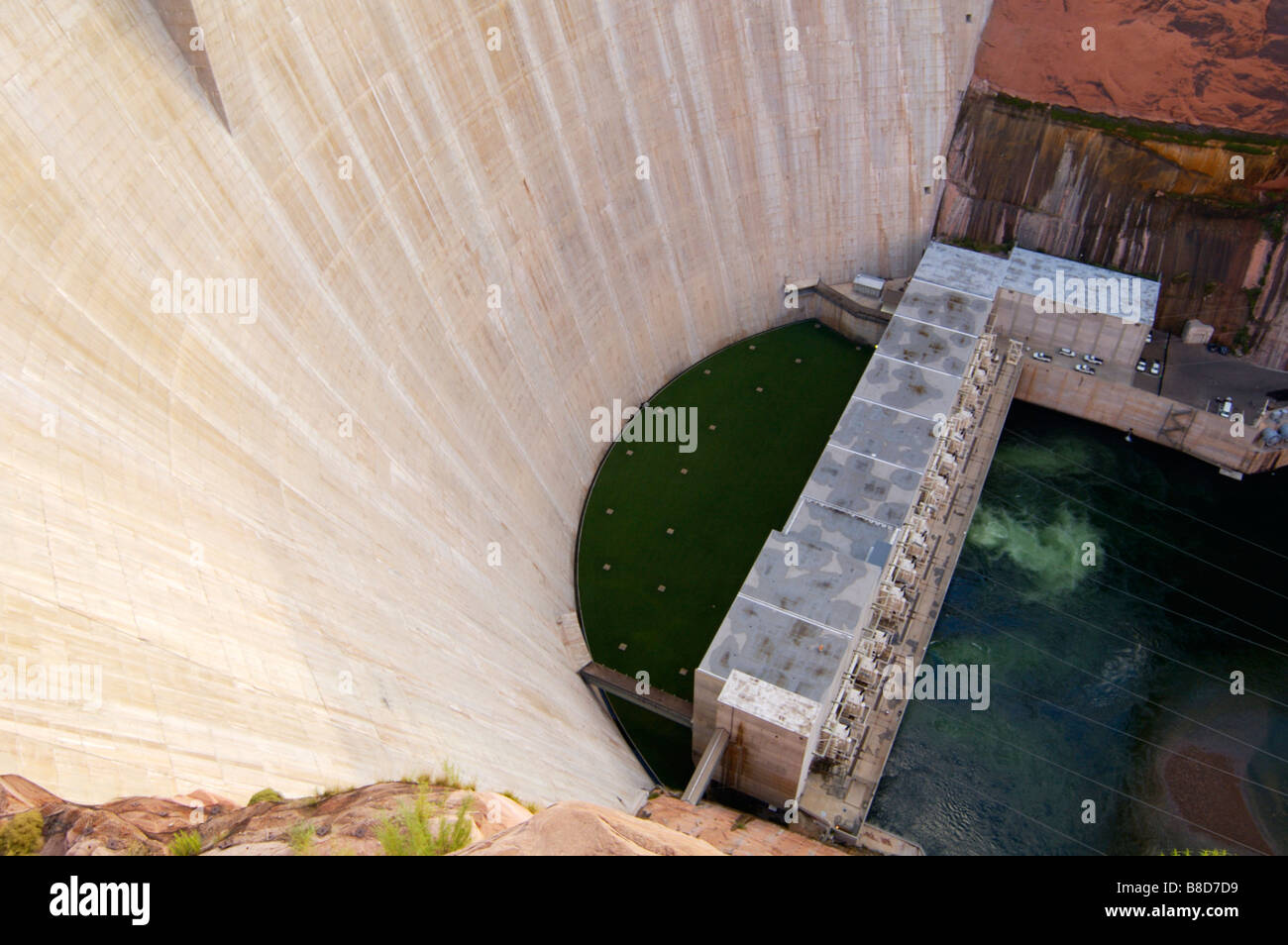Glen Canyon Dam located on the Colorado River near Page Arizona is used ...