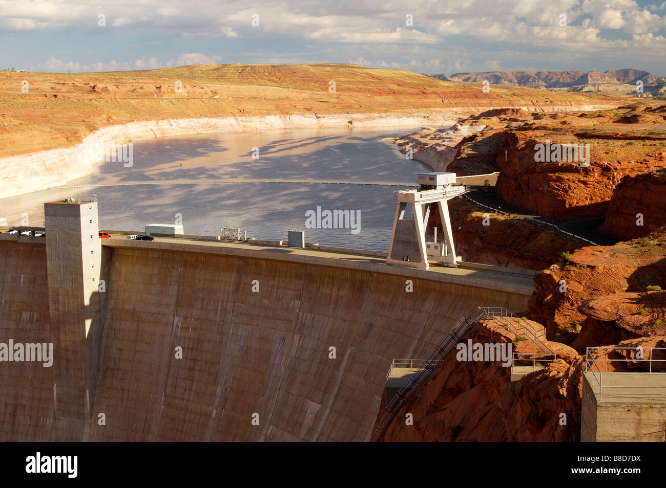 Glen Canyon Dam located on the Colorado River near Page Arizona is used ...