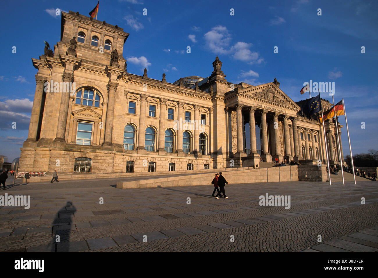 The historic Reichstag building now serves as the German Parliament ...