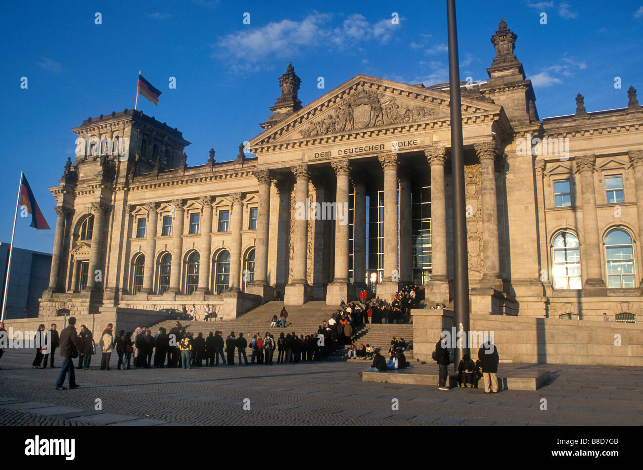 The historic Reichstag building now serves as the German Parliament ...