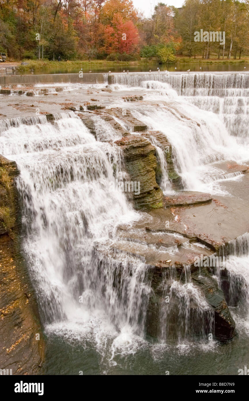 Beebe lake dam fall, Ithaca, NY, USA Stock Photo - Alamy