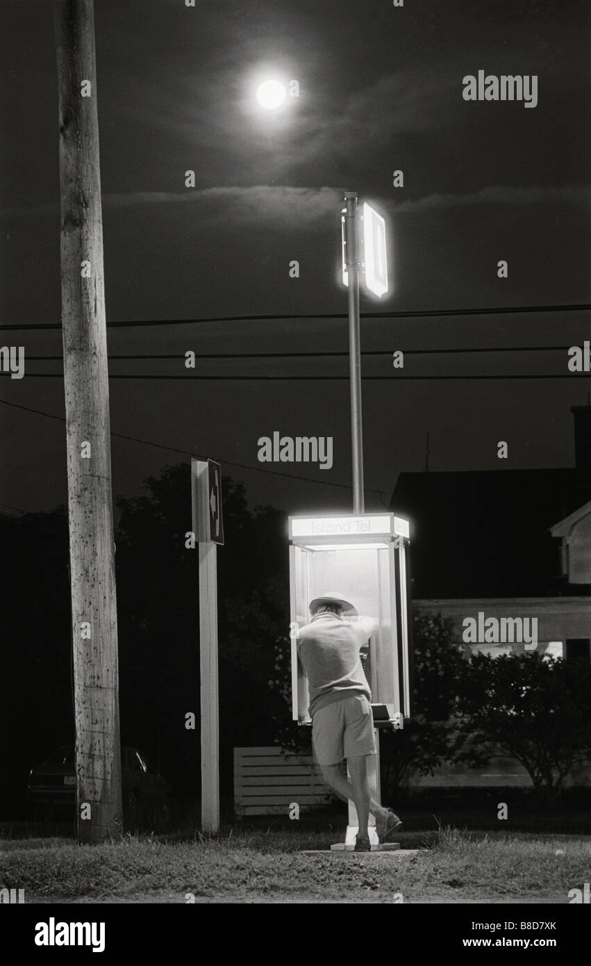 Man Payphone, French River, PEI Stock Photo - Alamy