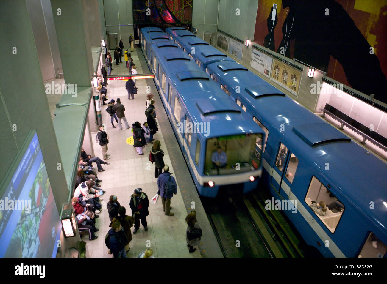 Berri-UQAM Metro Station, Montreal, Quebec Stock Photo - Alamy