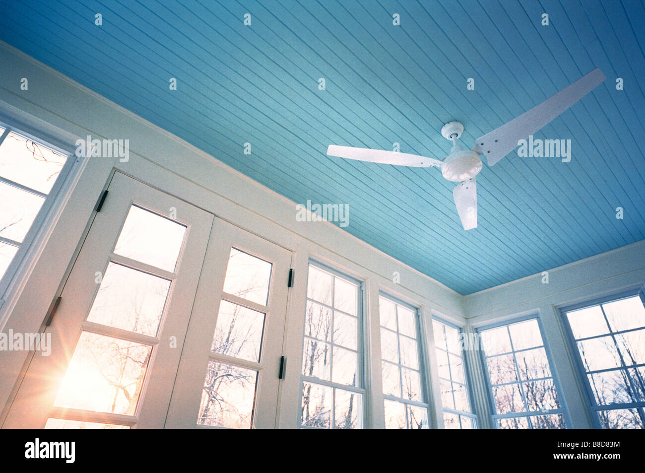 Ceiling Fan Solarium Stock Photo - Alamy