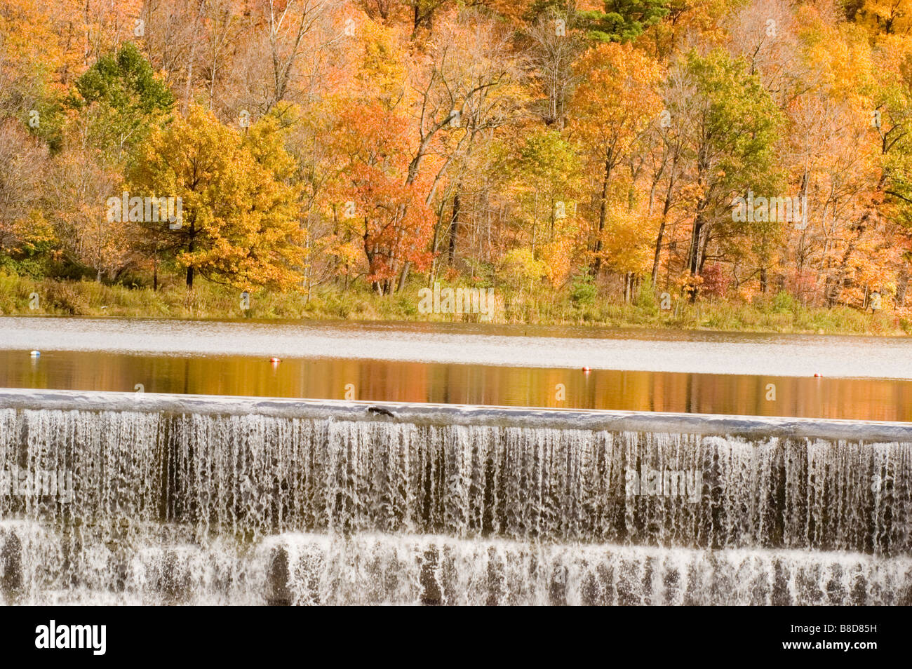 Beebe lake dam fall, Ithaca, NY, USA Stock Photo - Alamy