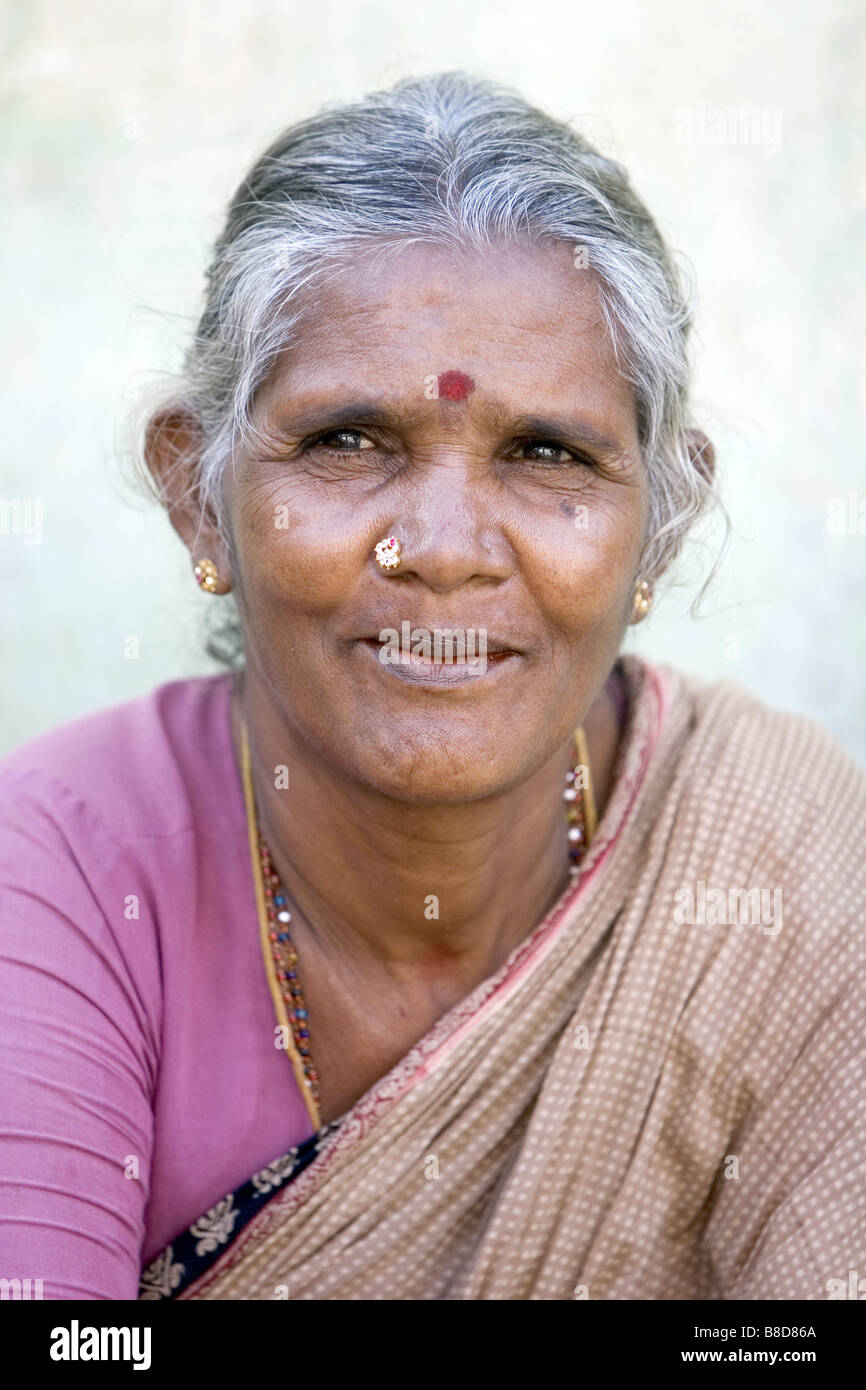 Portrait Woman, Erode, India Stock Photo - Alamy