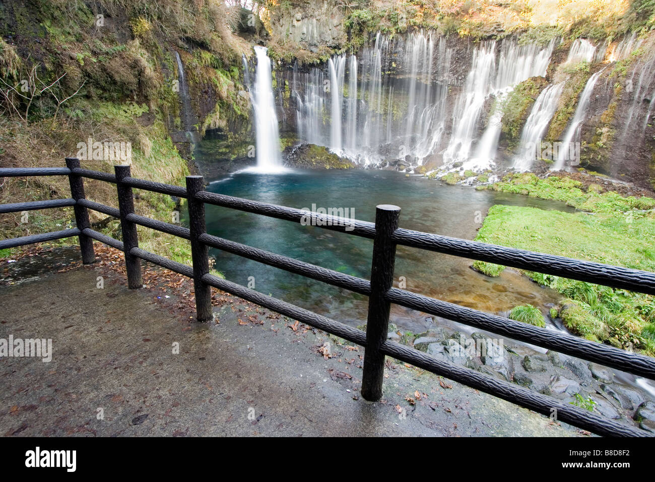 Shiraito waterfalls near to Mount Fuji in Japan Stock Photo - Alamy