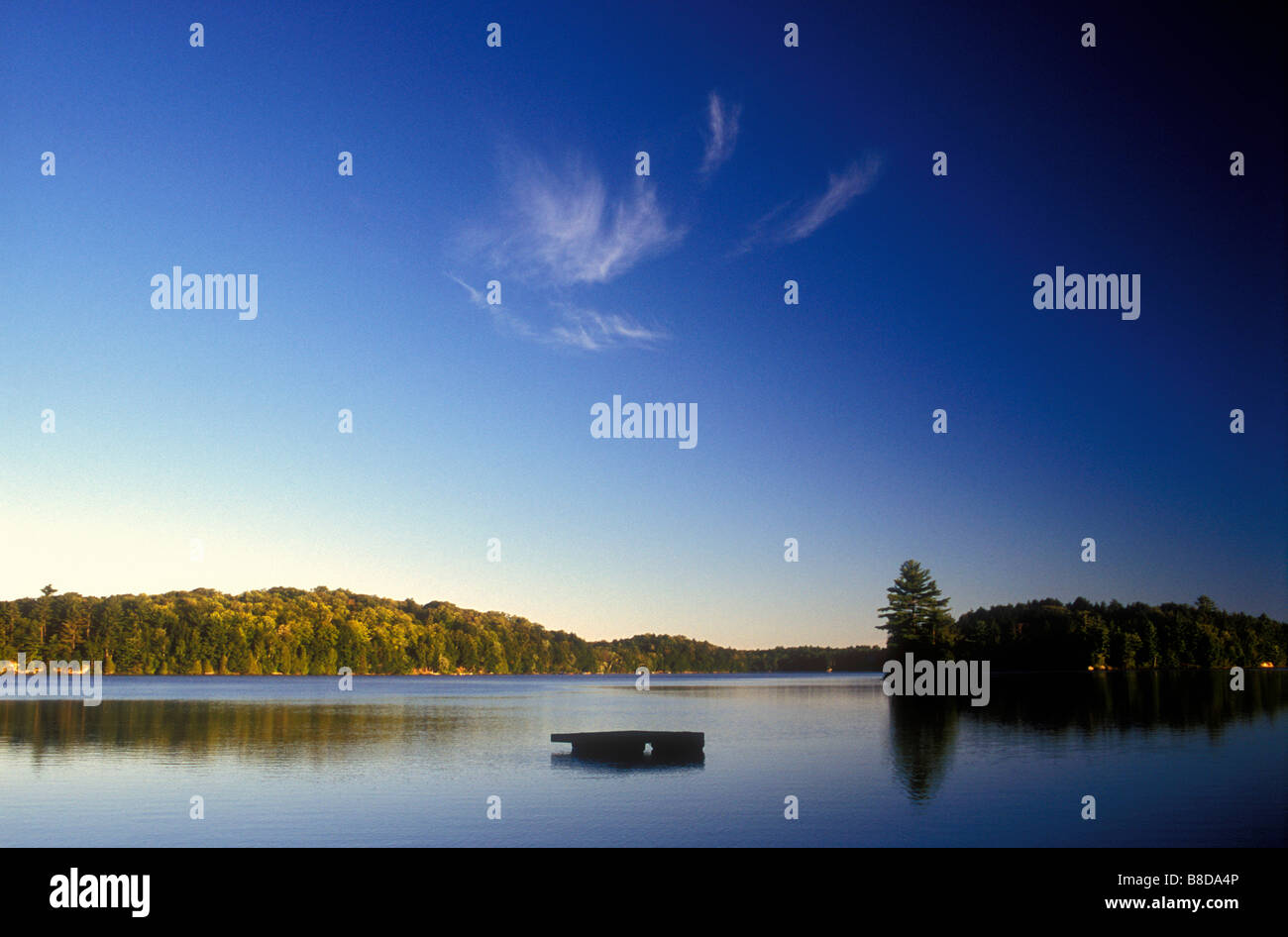 Lake Diving Platform, Parry Sound,Ontario Stock Photo - Alamy